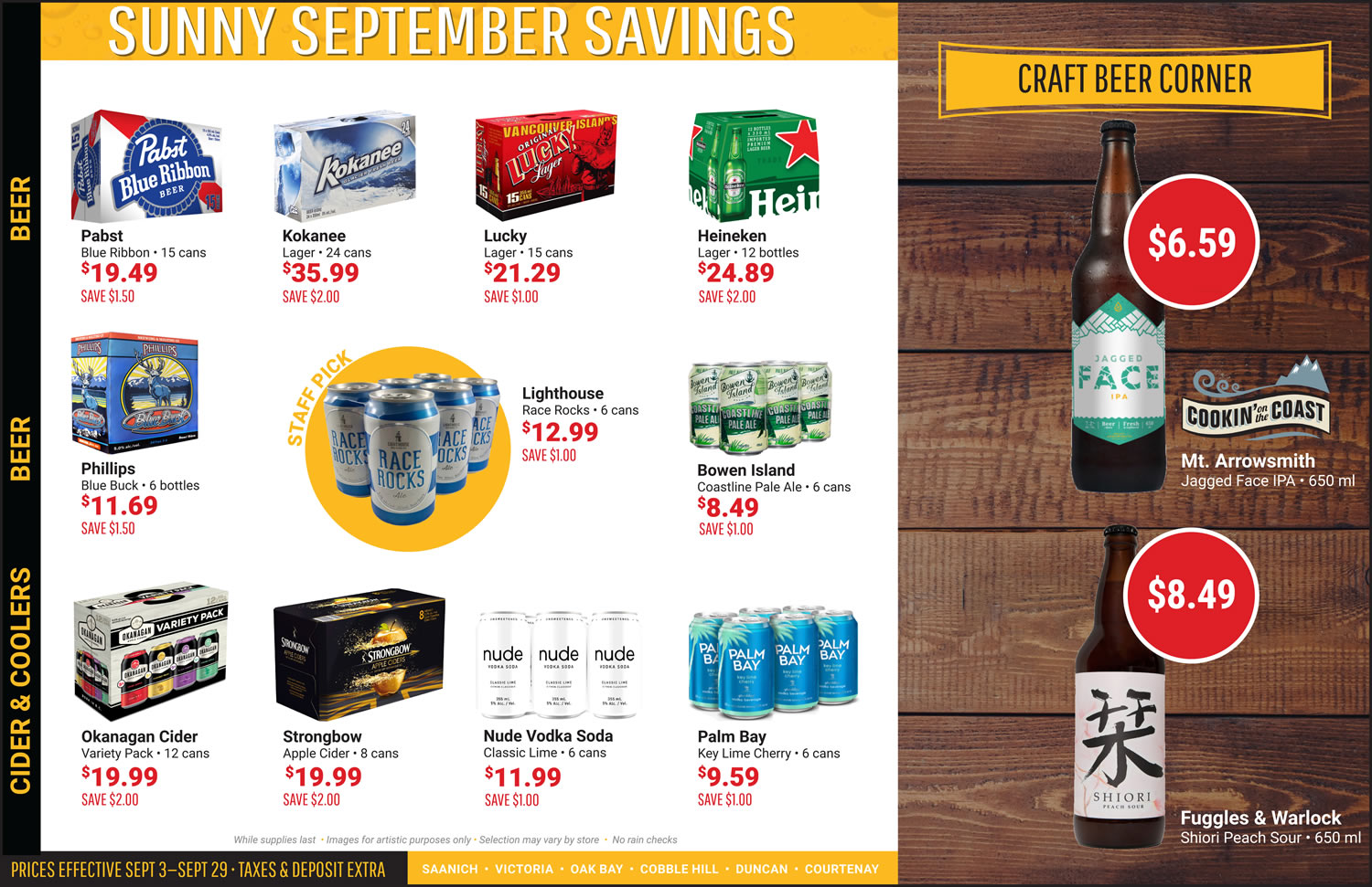 Get Awesome Deals on Cold Beer & Wine in the Liquor Plus Flyer