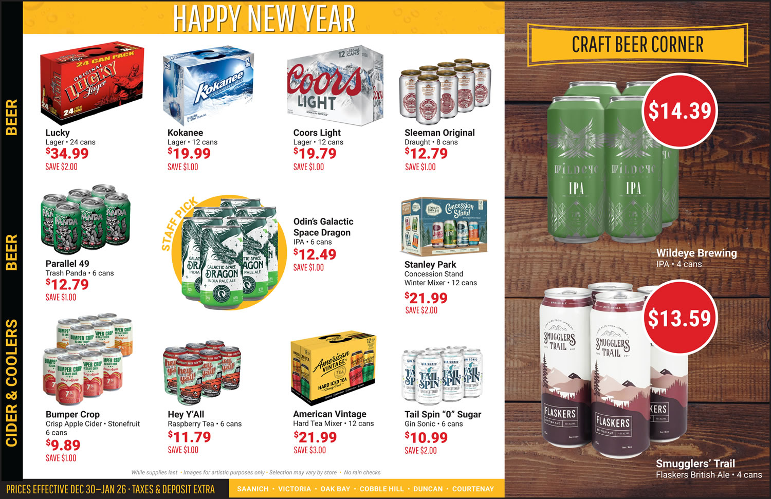 Get Awesome Deals on Cold Beer & Wine in the Liquor Plus Flyer