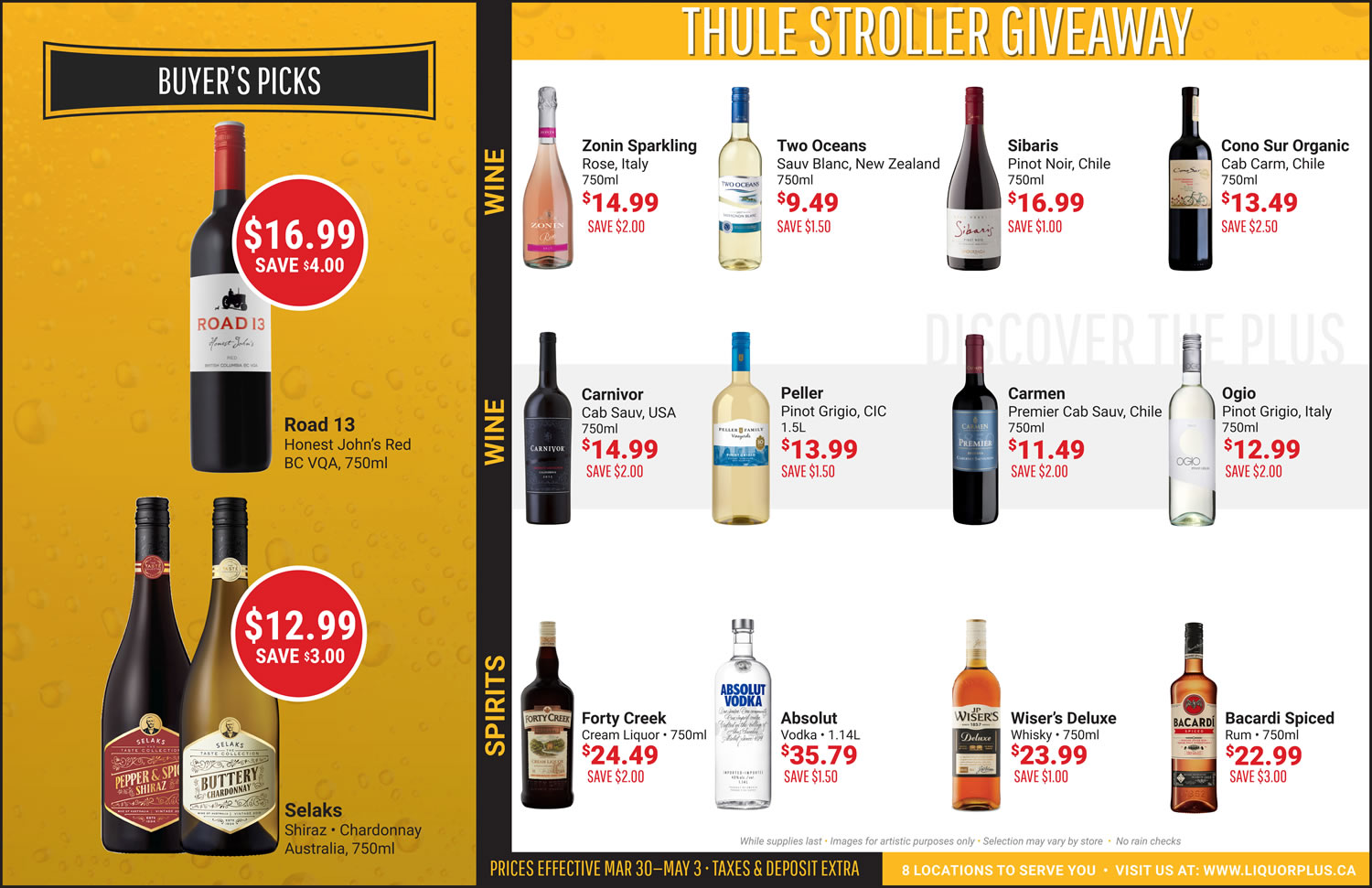 Get Awesome Deals on Cold Beer & Wine in the Liquor Plus Flyer