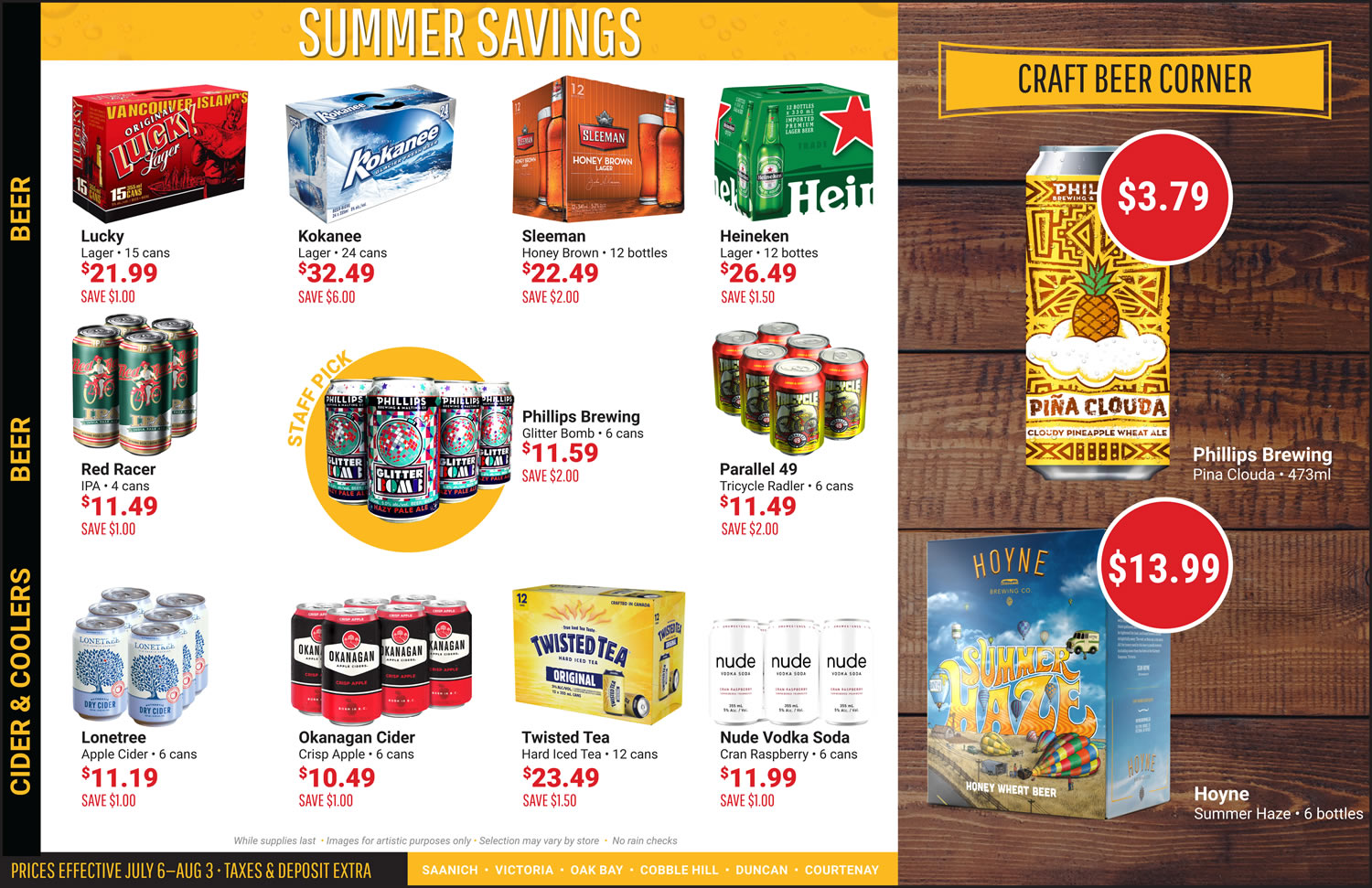 Get Awesome Deals on Cold Beer & Wine in the Liquor Plus Flyer