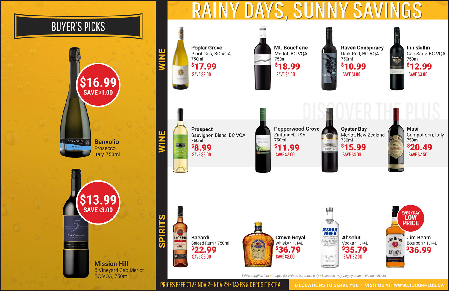 Get Awesome Deals on Cold Beer & Wine in the Liquor Plus Flyer