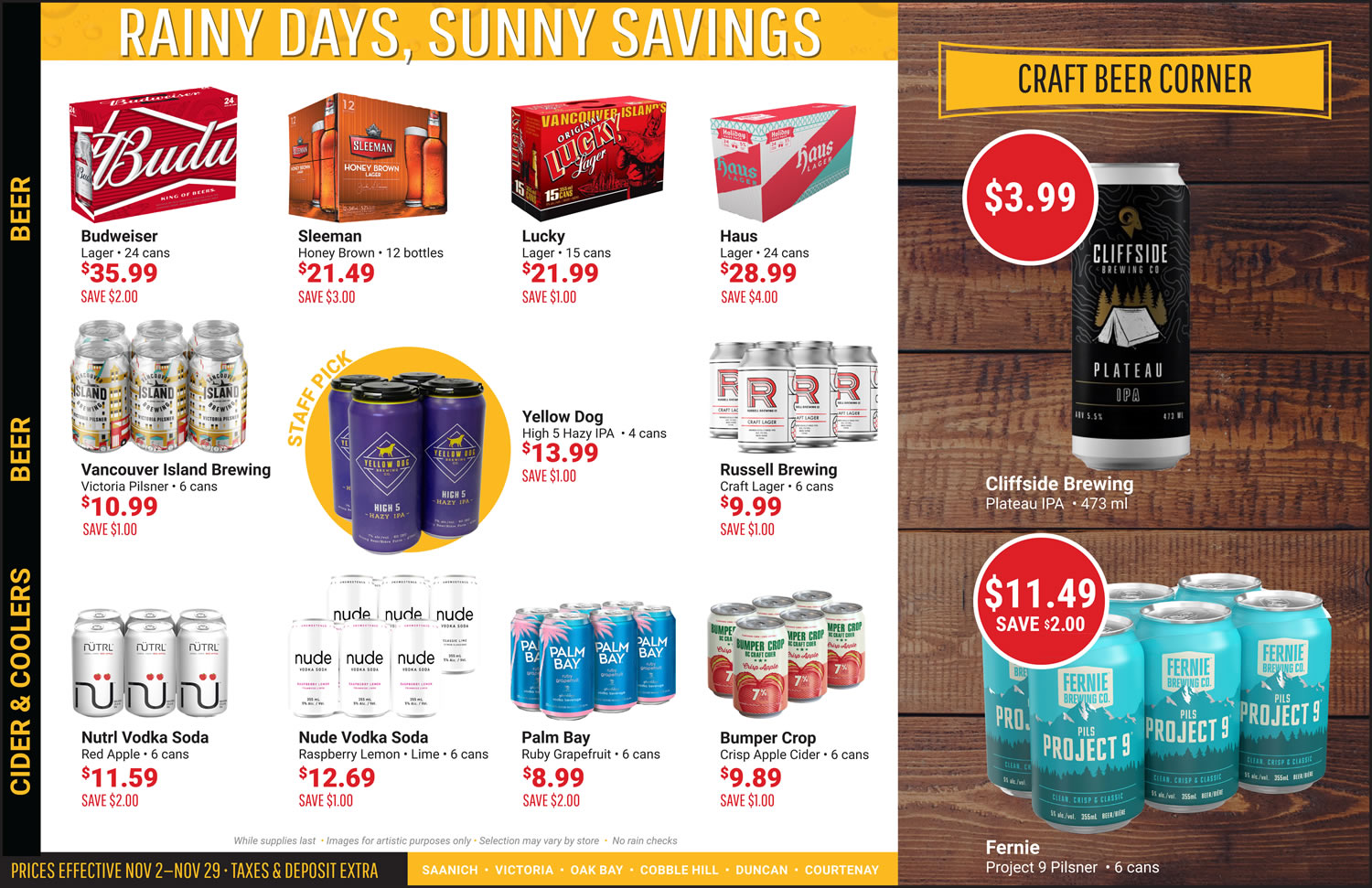 Get Awesome Deals on Cold Beer & Wine in the Liquor Plus Flyer