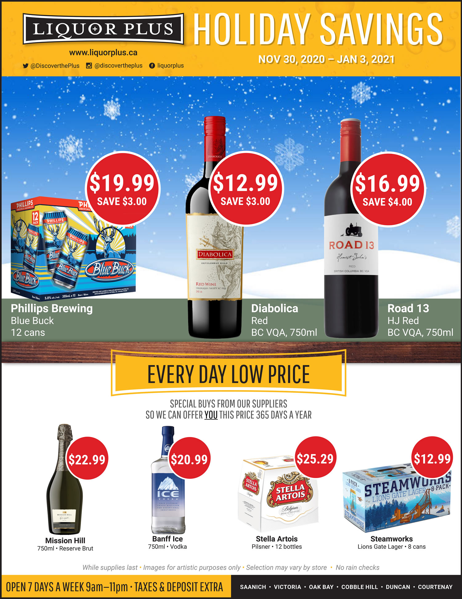 Get Awesome Deals on Cold Beer & Wine in the Liquor Plus Flyer