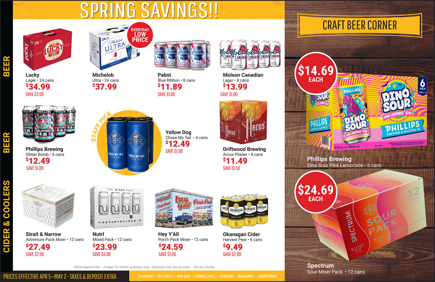 Get Awesome Deals on Cold Beer & Wine in the Liquor Plus Flyer