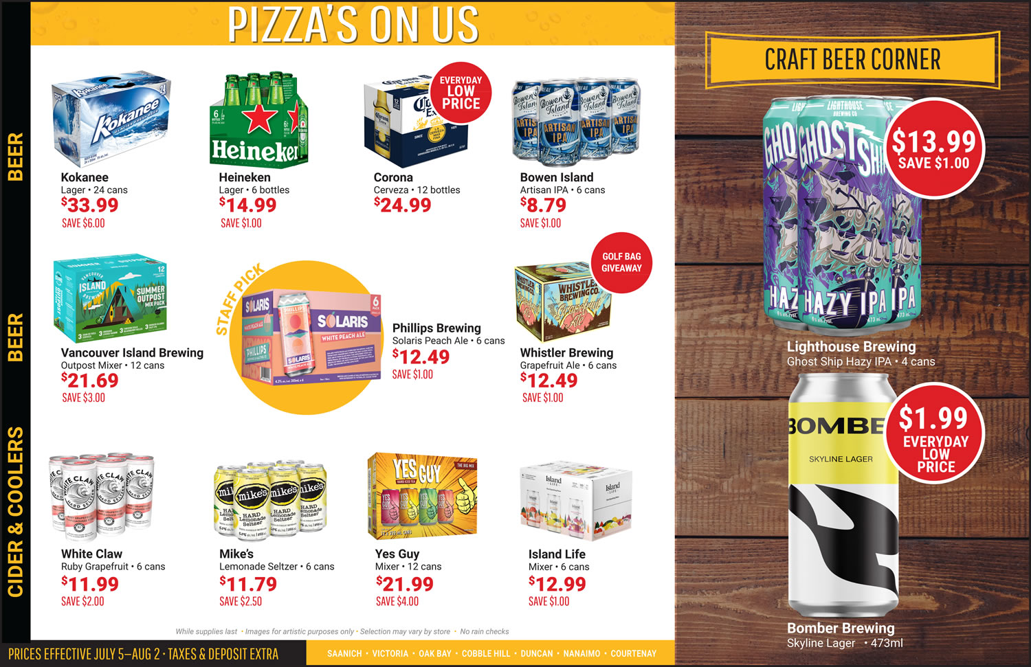 Get Awesome Deals on Cold Beer & Wine in the Liquor Plus Flyer