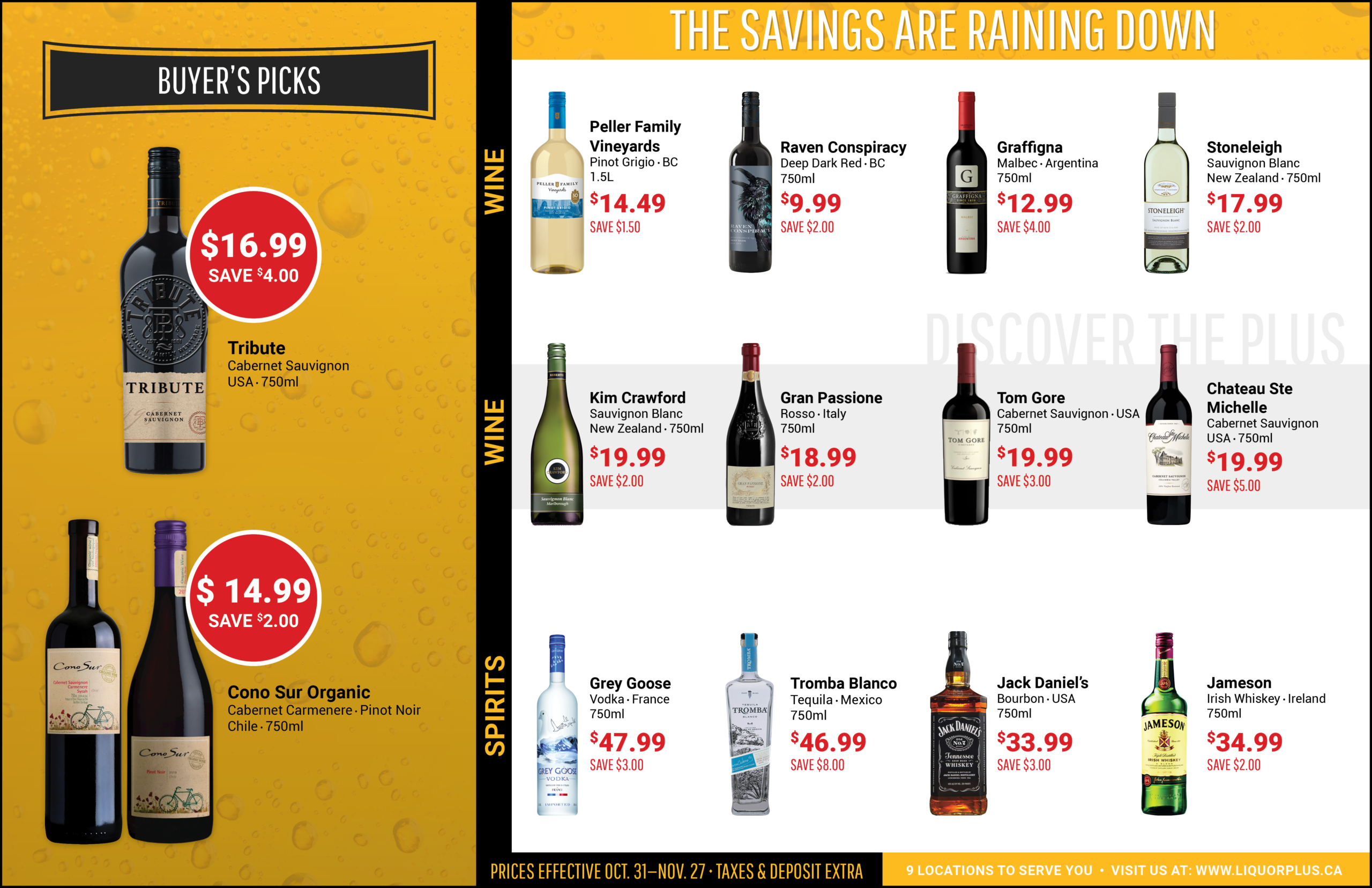 Get Awesome Deals on Cold Beer & Wine in the Liquor Plus Flyer