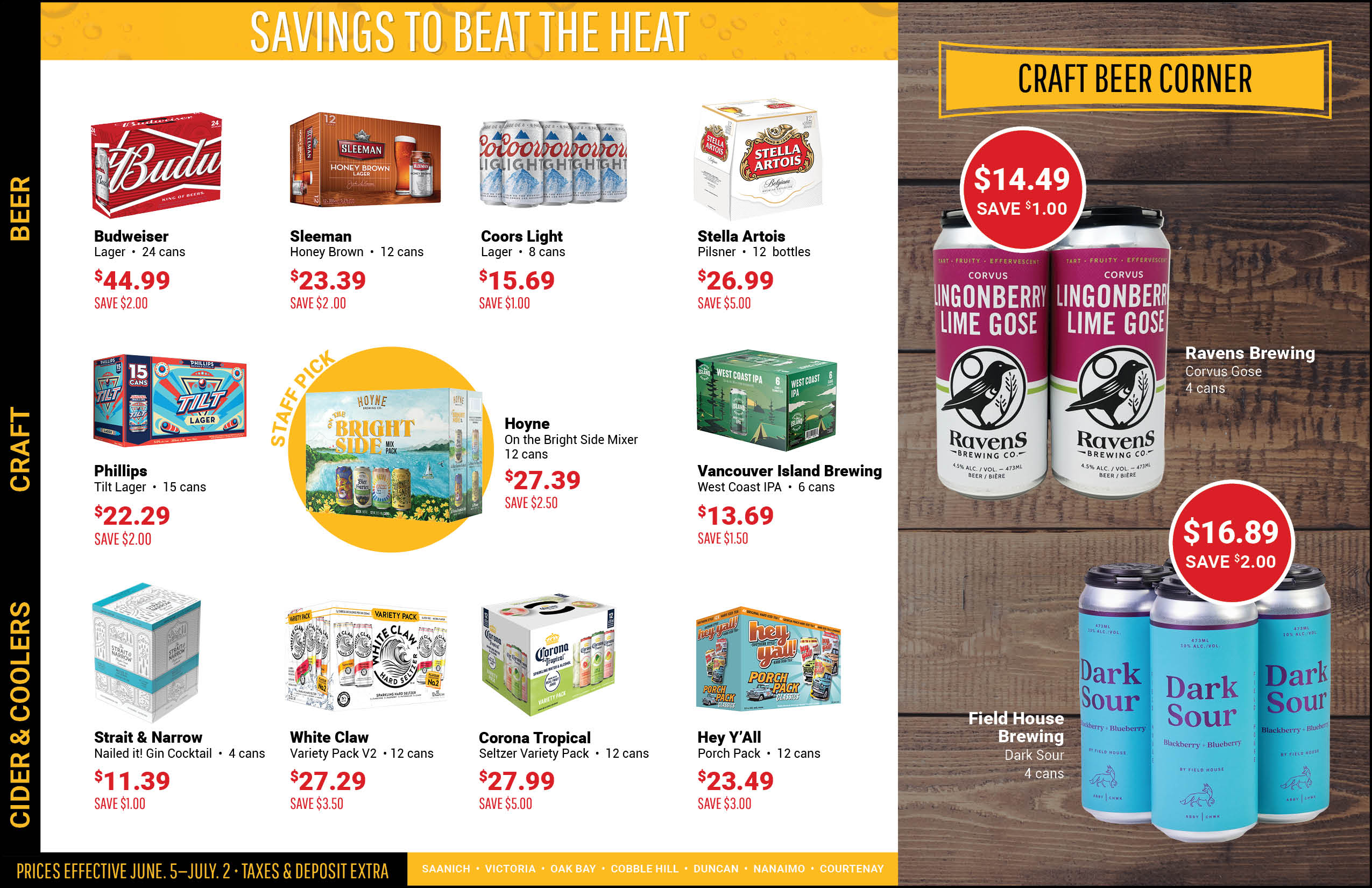 Get Awesome Deals on Cold Beer & Wine in the Liquor Plus Flyer