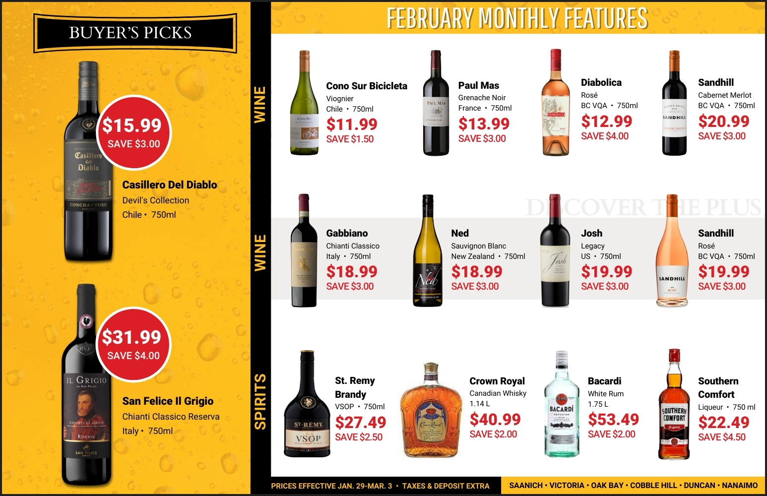 Get Awesome Deals on Cold Beer & Wine in the Liquor Plus Flyer