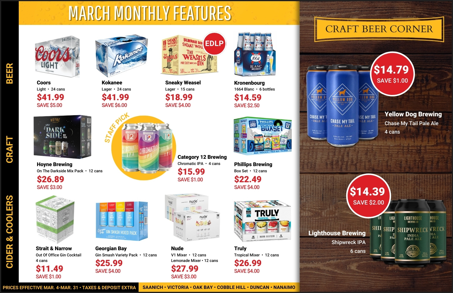 Get Awesome Deals on Cold Beer & Wine in the Liquor Plus Flyer