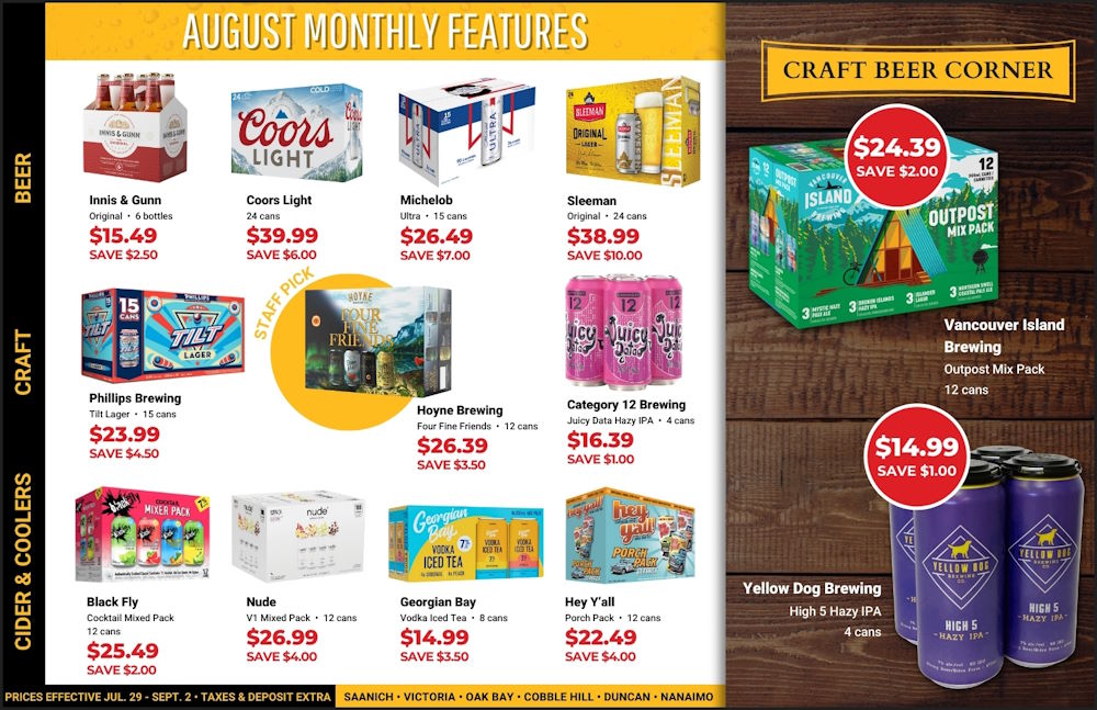 Get Awesome Deals on Cold Beer & Wine in the Liquor Plus Flyer