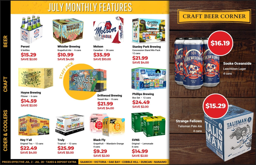 Get Awesome Deals on Cold Beer & Wine in the Liquor Plus Flyer