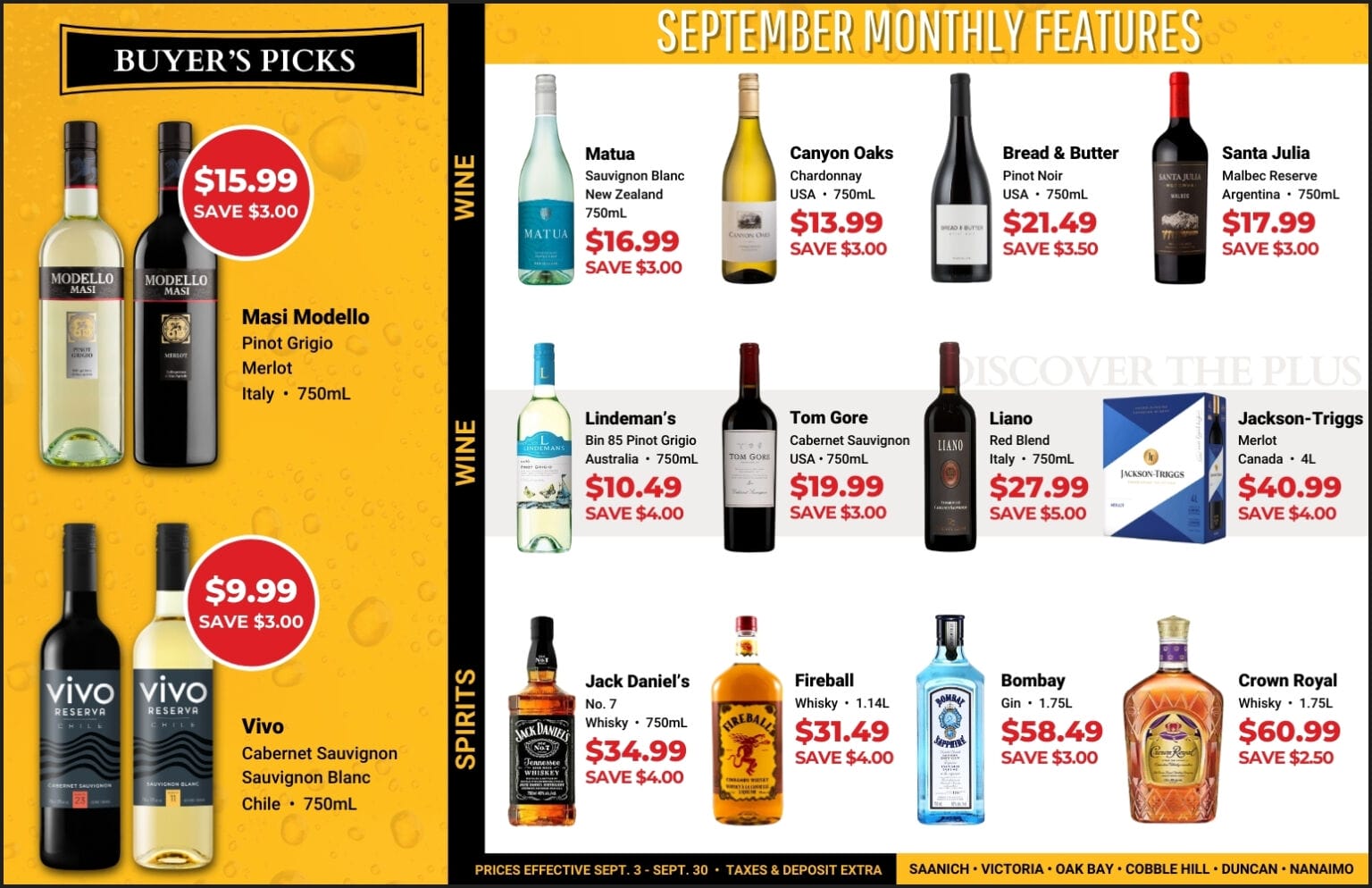 Get Awesome Deals on Cold Beer & Wine in the Liquor Plus Flyer
