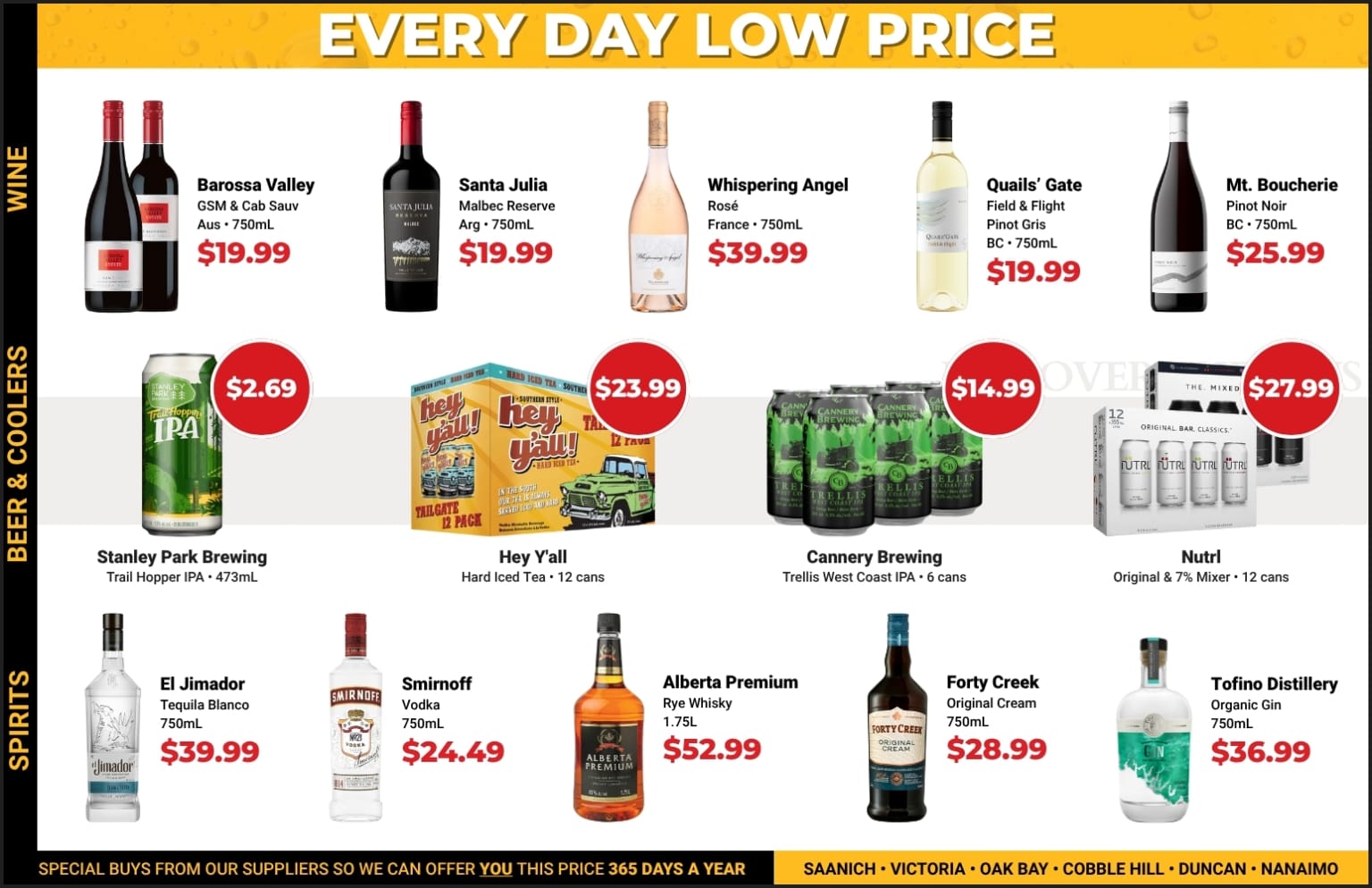 Get Awesome Deals on Cold Beer & Wine in the Liquor Plus Flyer