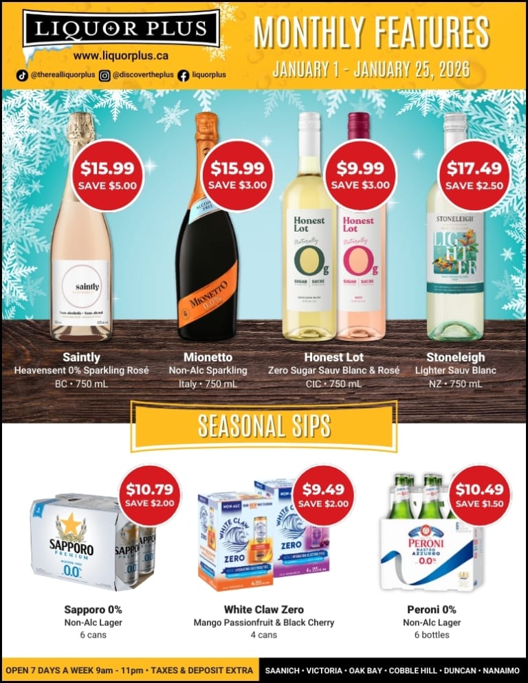 Liquor Store Flyer - Drink Specials on Beer, Wine, & Spirits